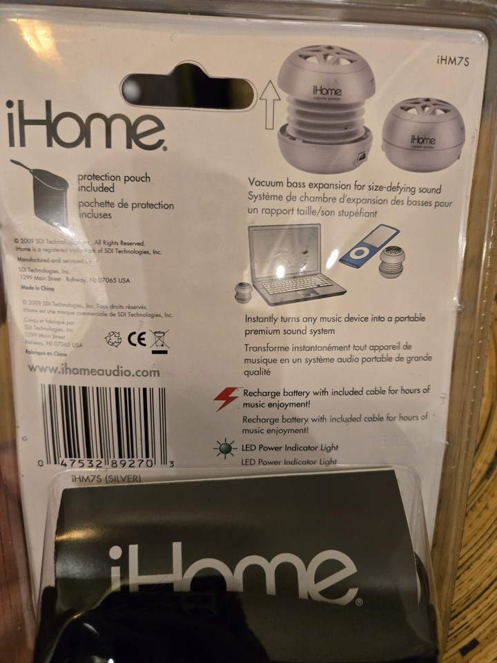 New Ihome IHM7S rechargeable mini speaker | eBay