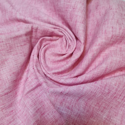 100% Cotton Lenin Fabric PINK Shot Mélange Dress Craft Quilting ...