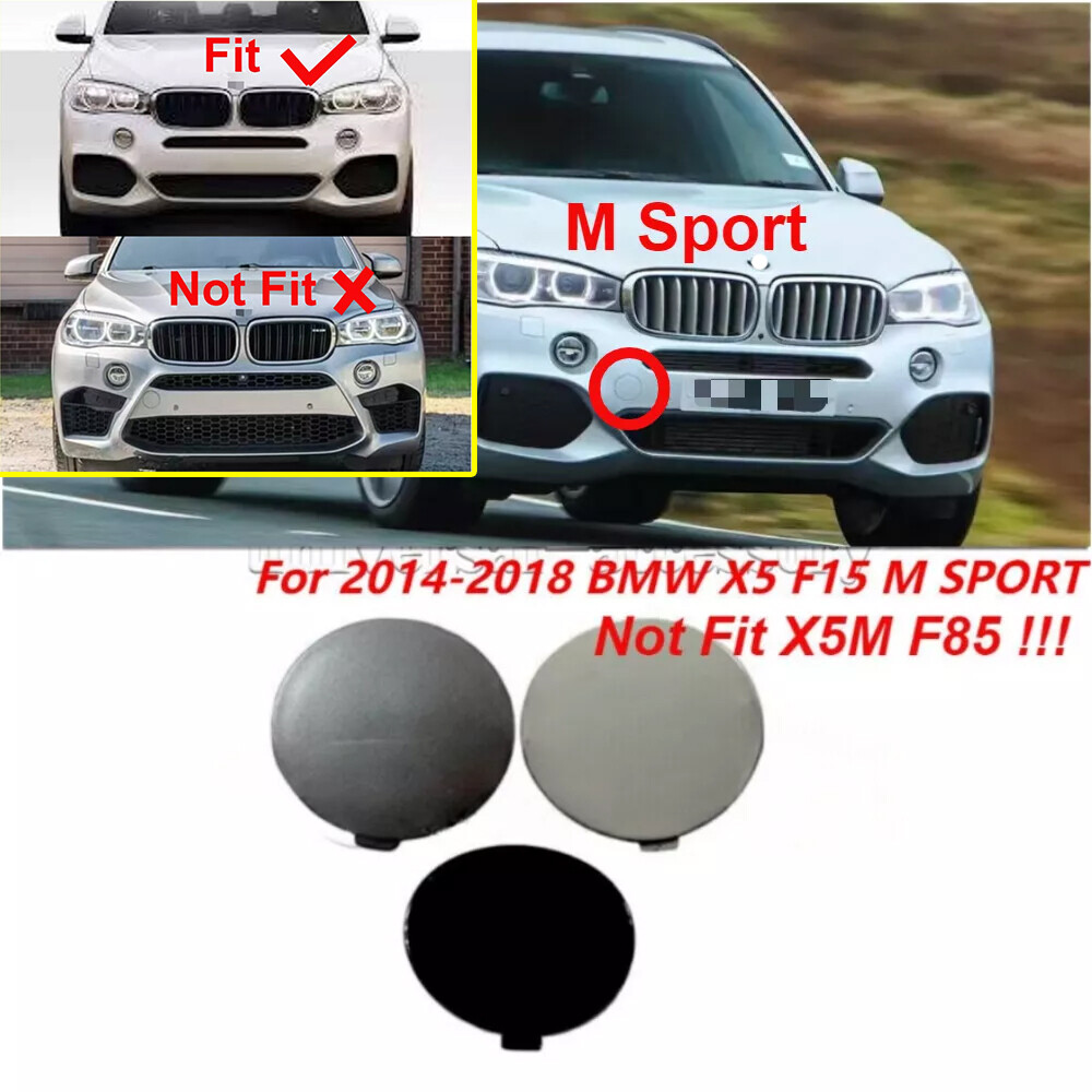 Front Bumper Hook Tow Eye Cover Cap 51118060131 For 2014-2018 BMW X5 ...