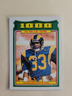1988 Topps 1000 Yard Club #1 Charles White - Los Angeles Rams - NFL | eBay