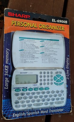 Vintage Sharp Electronics Personal Organizer English Spanish Translator ...