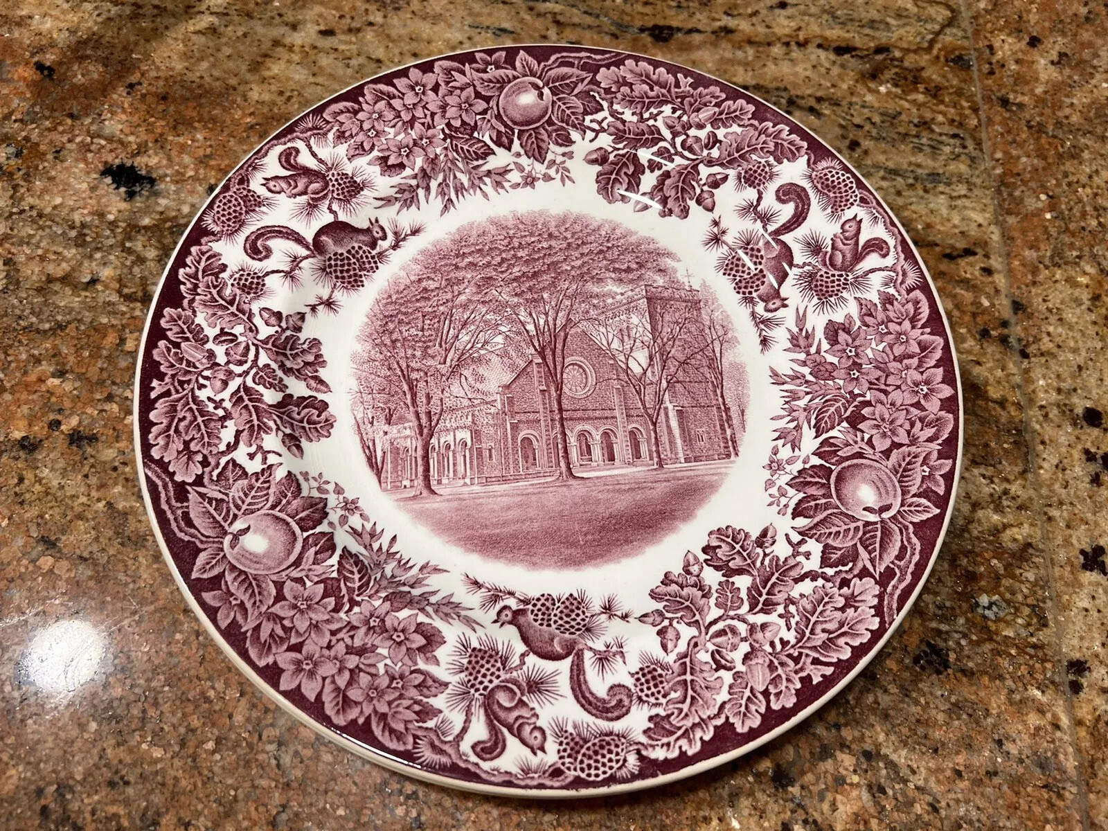 Vassar College Rare Wedgwood Commemorative Plate - Taylor Hall ...