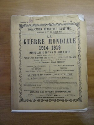 Panorama de La Guerre Mondiale 1914,15,16,18,19 Fasc. n°97 avec ...