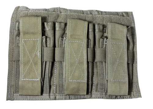 Paraclete MRS Triple Mag Pouch w/ Pistol Pouches Flap MOLLE Coyote Tan ...