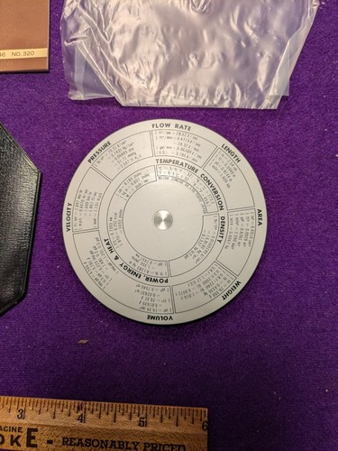 Vintage Concise Circular Slide Rule No.28N Japan American Standard ...