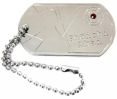 Key chain/mascot Shuichi Akai "Detective Conan Dog Tag Collection ...