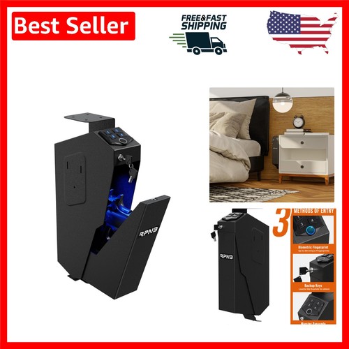 Smart Biometric Handgun Safe with Auto Open Lid - Perfect for Home ...