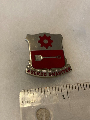 Authentic US Army 577th Engineer Battalion DI DUI Insignia Crest 22M 8C ...