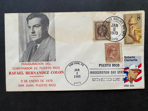 Puerto Rico 1973, Hernandez Colon, CLEMENTE / GARITA Stamp & 1898-99 ...