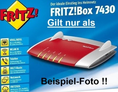 AVM FRITZ!Box 7430 VDSL-/ADSL2+ WLAN N 450 MBit/s 2,4 GHz (20002780 ...