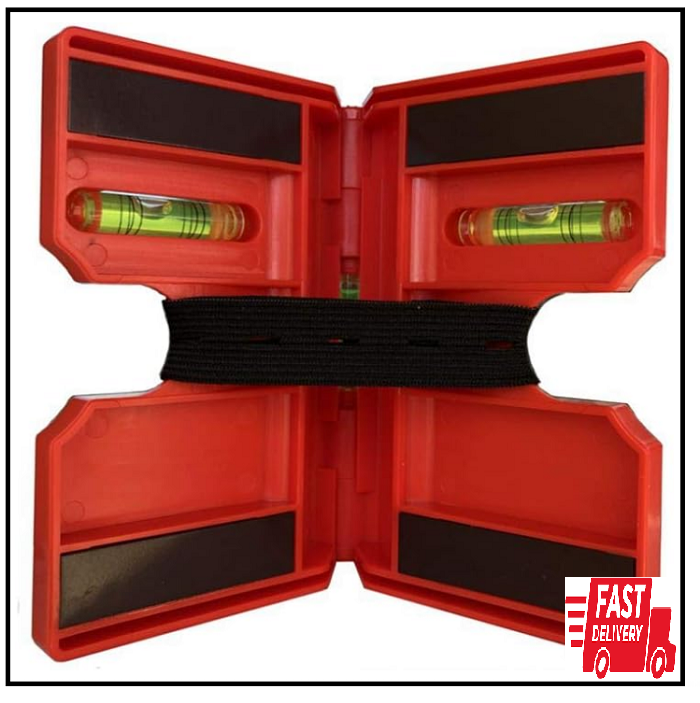 2 Pack Folding Magnetic Post Level for Pipe, Post and Beams Leveling | eBay