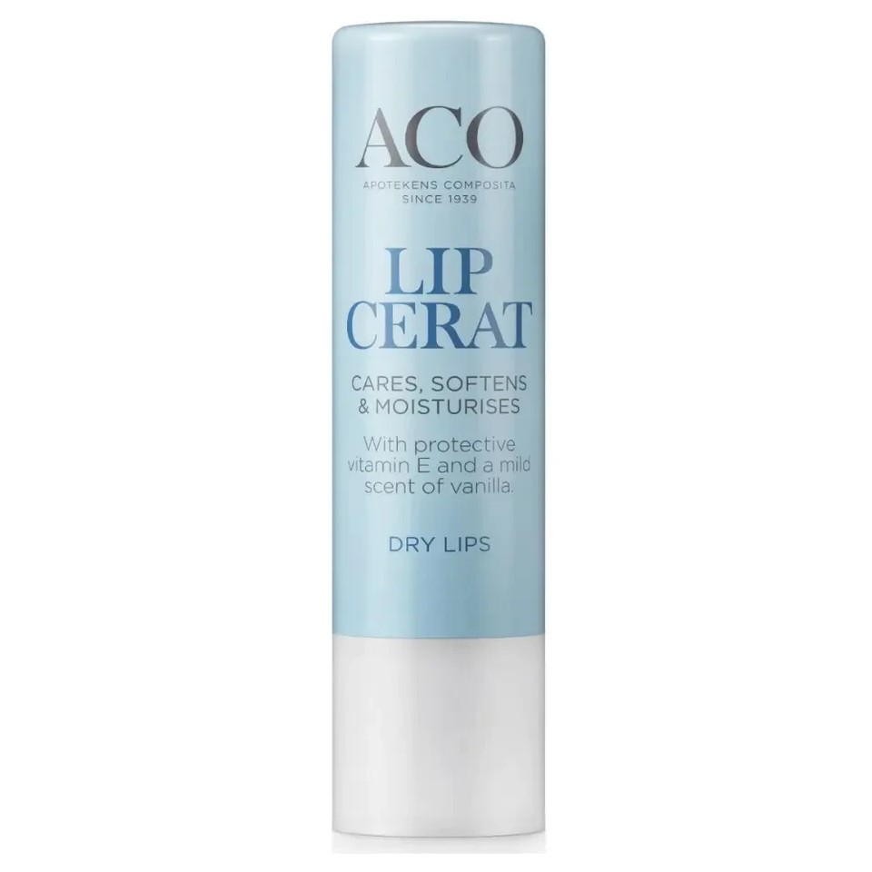 10 x Aco Cerat Moisturising Lip Balm for Chapped Very Dry Skin Unisex ...
