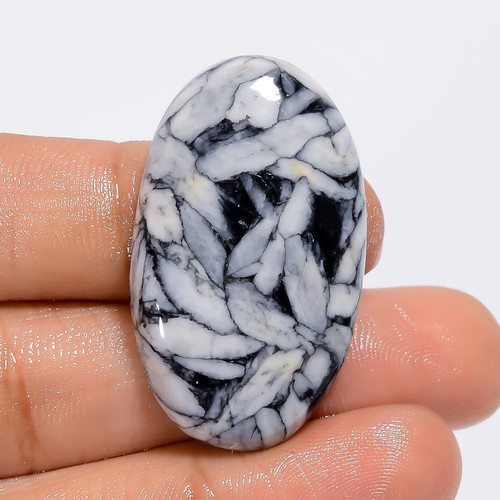 44.5 Ct. Cts Natural Pinolith Jasper Gemstone Oval Healing Cabochon ...