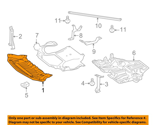 Mercedes MERCEDES-BENZ OEM Splash Shield-Front Under Engine Cover ...