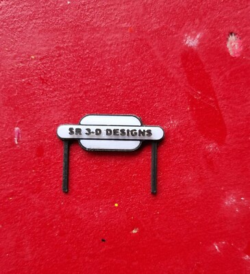 N Gauge 1:160 Custom made station or signal box Signs 7 colours, set of ...