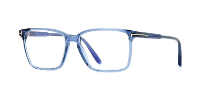 Tom Ford FT 5696-B BLUE BLOCK Blue Crystal (090) Eyeglasses | eBay