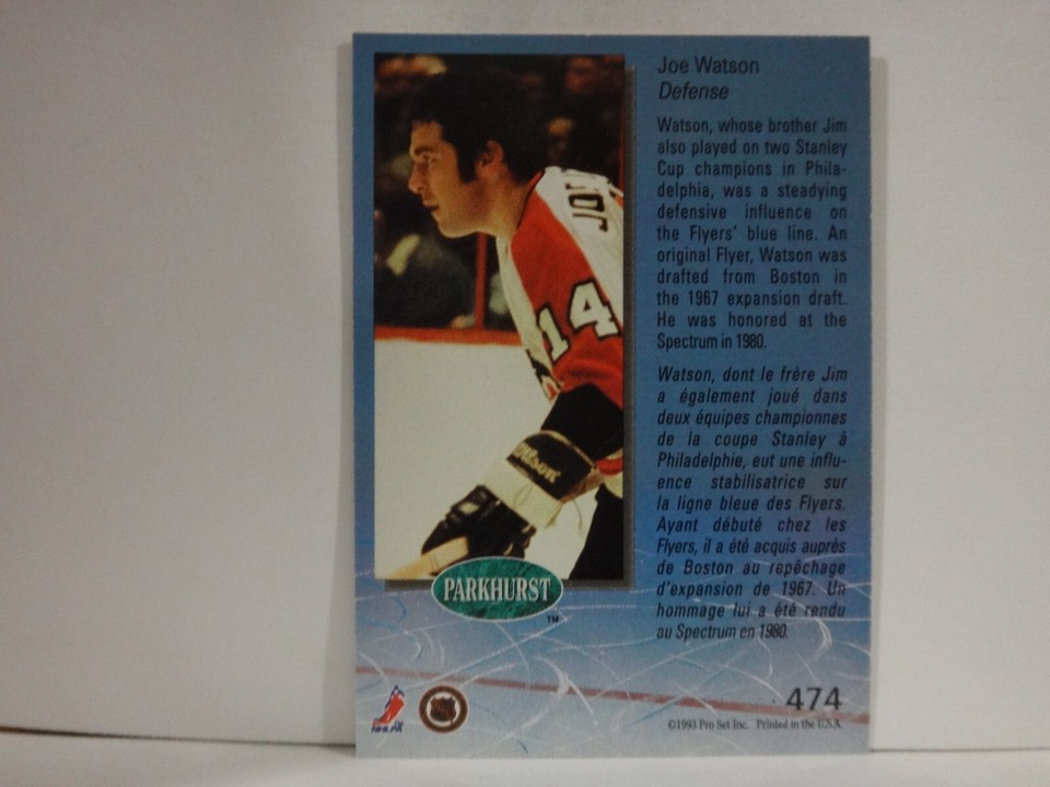 1992-93 (FLYERS) Parkhurst Emerald Ice #474 Joe Watson | eBay