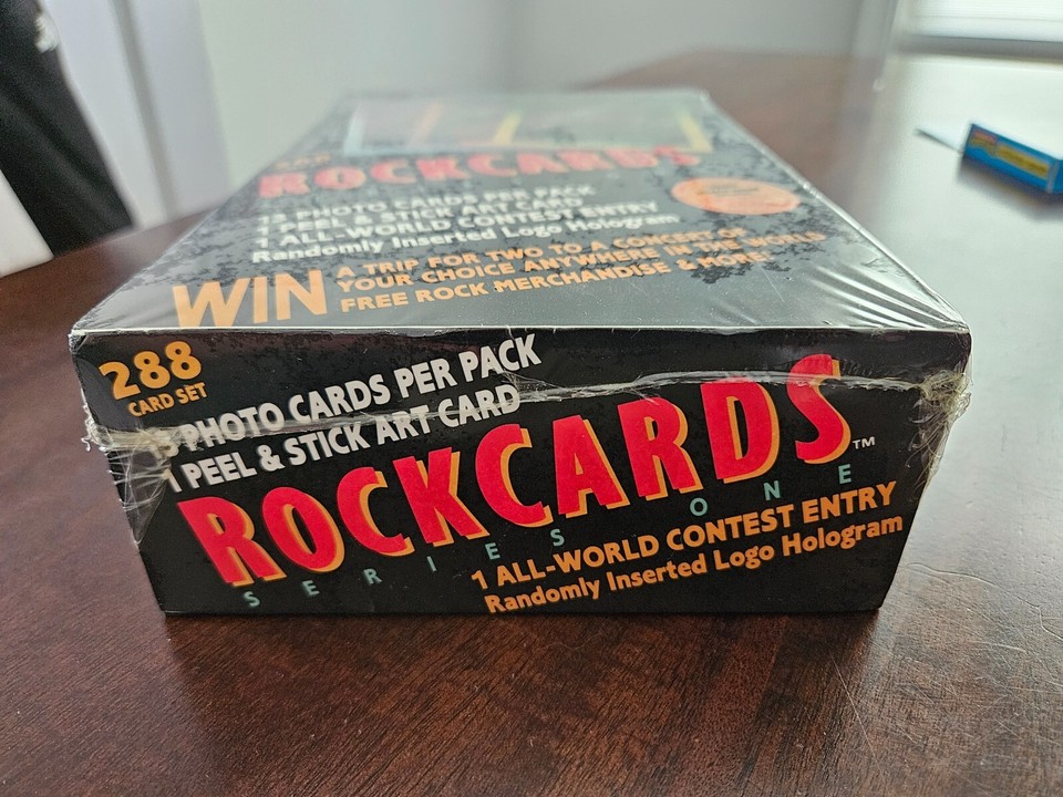 Rock Cards 1991 Music Trading Cards - Factory Sealed Box 288 Cards New ...