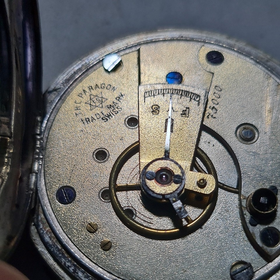 Chunky Antique metal gents The Paragon Pocket Watch c1920 | eBay UK