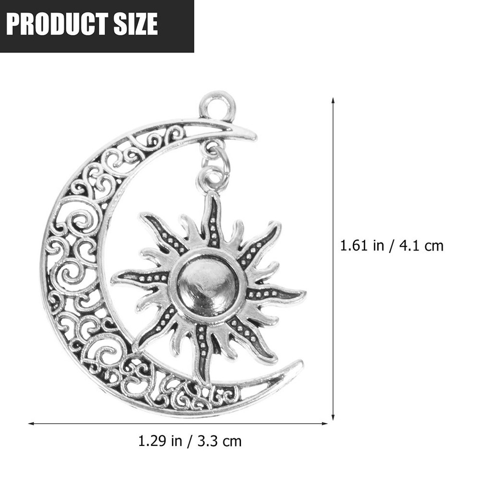 20 Pcs Moon Phase Necklace Pendant Charm Charms for Jewelry Making ...