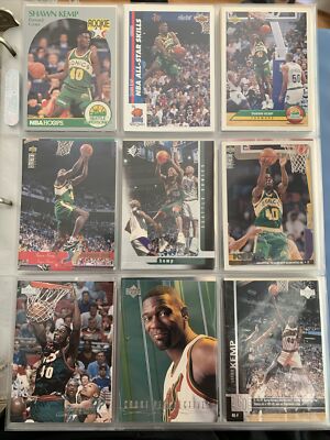 9 Card Lot Shawn Kemp Seattle Super Sonics Portland Blazers Orlando ...