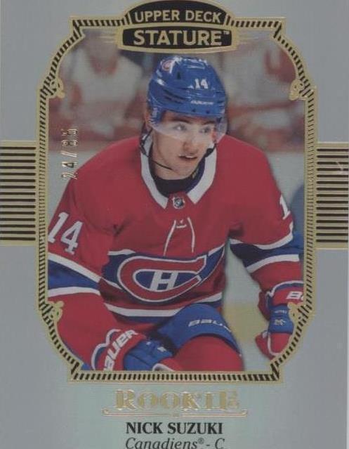 2019-20 Upper Deck Stature - Rookies Nick Suzuki #165 Portrait Variant ...