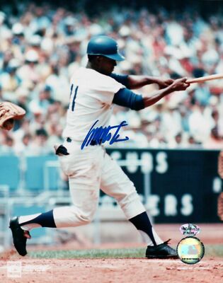 Manny Mota Signed 8X10 Photo Autograph LA Dodgers Home Swing Center ...