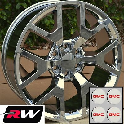 22 inch GMC Sierra 1500 Factory Style Honeycomb Wheels Chrome Rims ...
