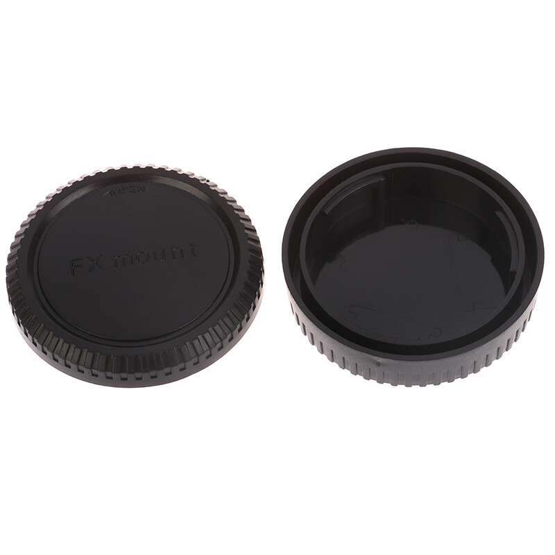 For Lens Rear Cap / Camera Body Cap Plastic Black Lens Cap Cover Set ...