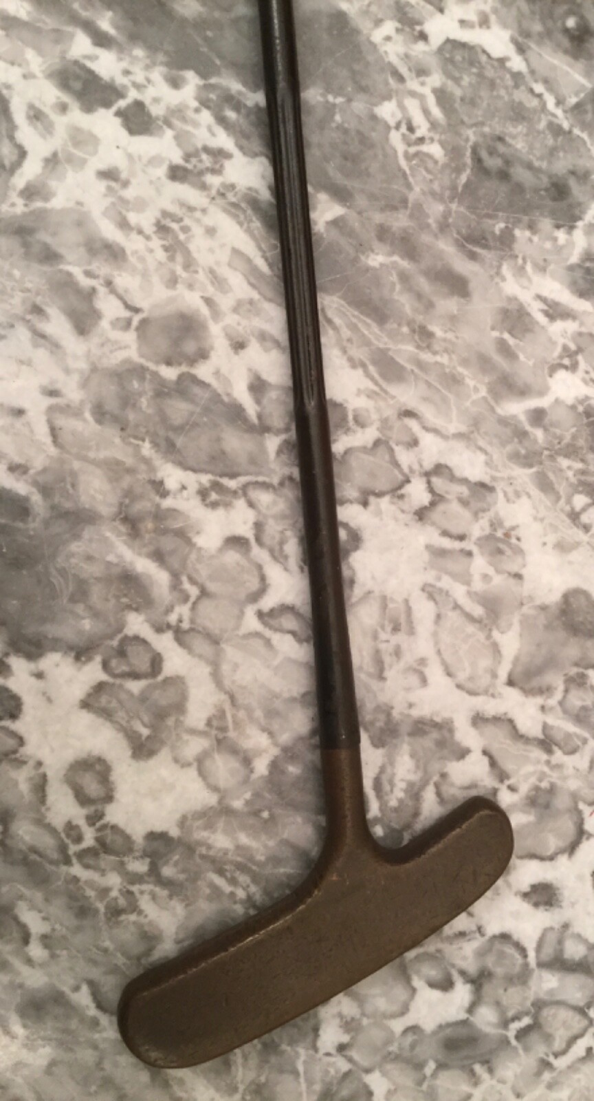 Spalding "40" Bi-Directional 2-Way Brass Blade Putter Fluted Shaft 35 ...