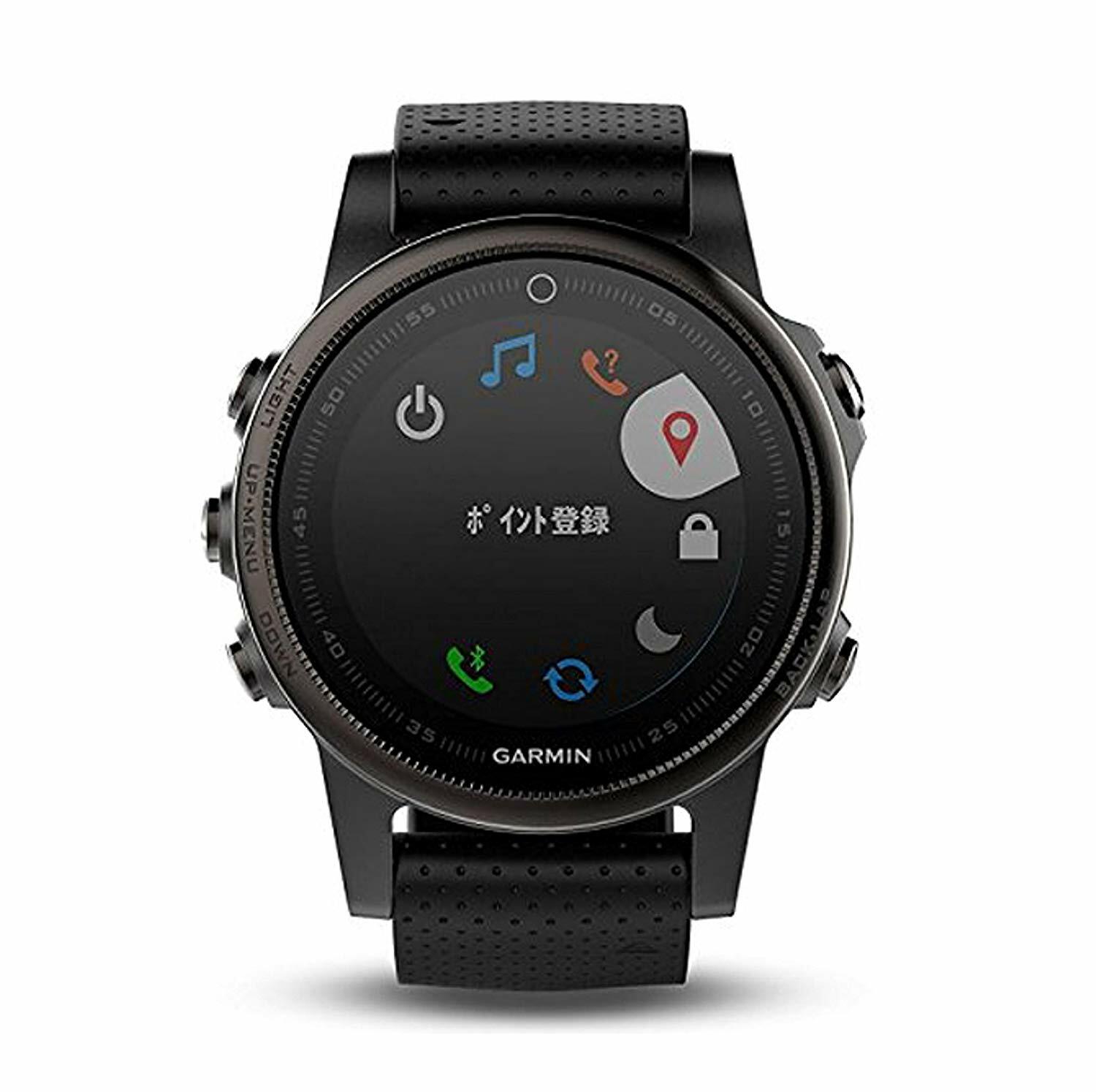 GARMIN multi sports watch fenix 5s Phoenix 5s Sapphire Black 010-01685 ...