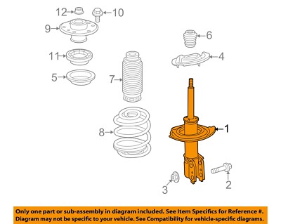 GM OEM 10-17 Equinox,Terrain Front Suspension Struts Components-Strut ...