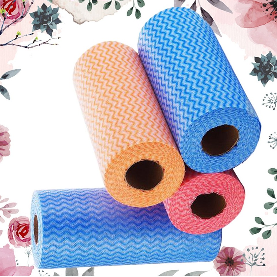 4 Rolls Glass Cleaning Cloth Dish Cloths for Washing Dishes Household ...