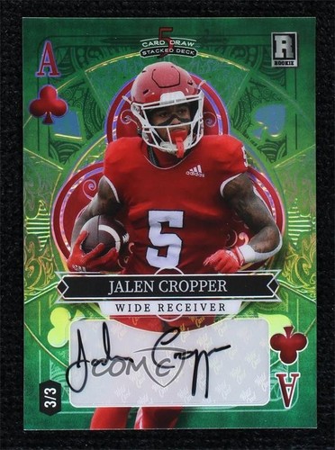 2023 5 Card Draw Stacked Deck Green Sparkles Foil 3/3 Jalen Cropper ...