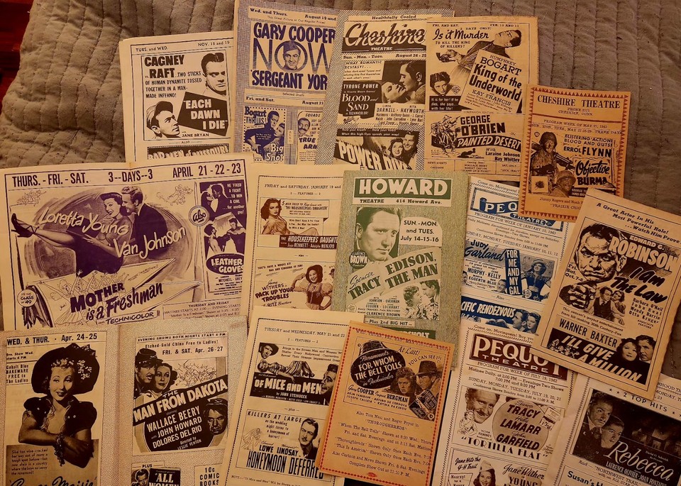 CHOICE saved batch of 140 vintage film flyers! 1930s-1950s Great Films ...