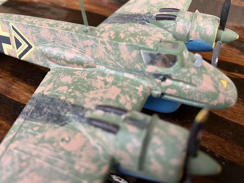 Italeri Henschel HS-129 B-1 German Ground Attack Plane 1:72 Pro Built ...