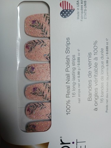 Color Street Wildflower Wishes- Glitter. Nail Polish Strips - Free Ship ...