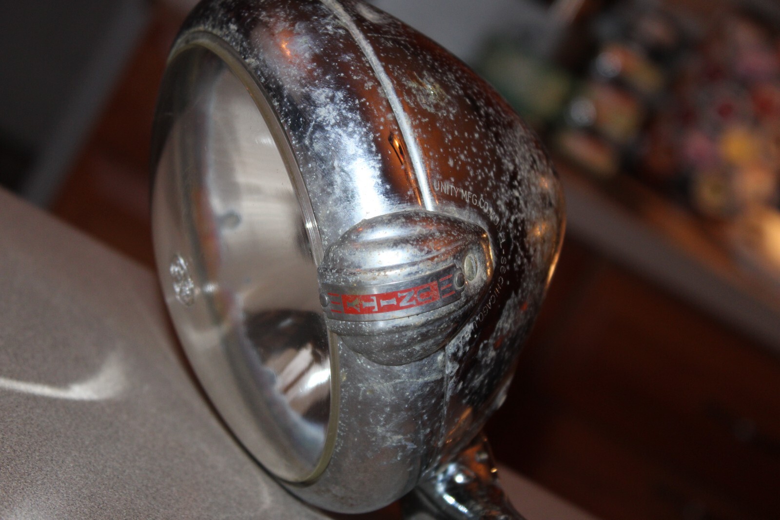 VINTAGE UNITY MODEL S6 AUTO SPOTLIGHT RAT ROD | eBay