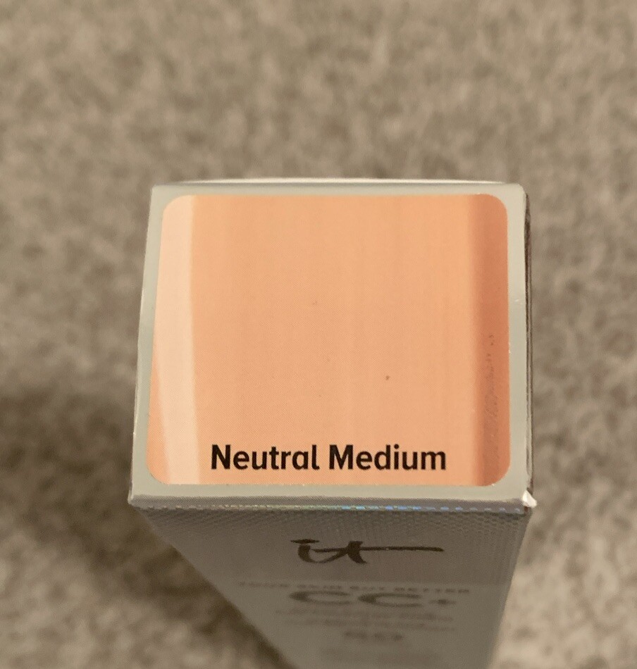 IT Cosmetics CC+ Color Correcting Full Coverage Cream NEUTRAL MEDIUM 2. ...