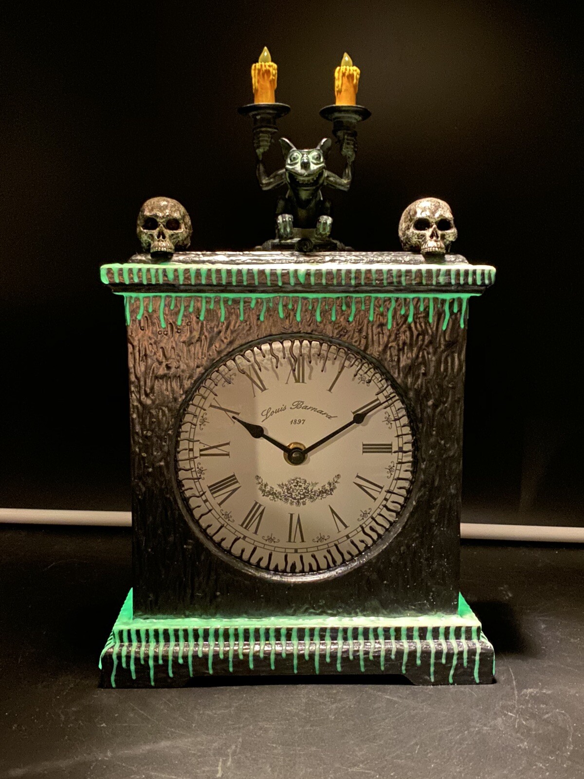 Haunted Mansion Glow In Dark Clock Art By Aaron Goodwin 1/1 Painting ...