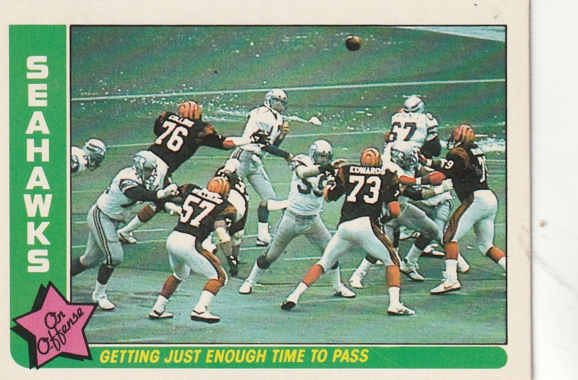 FREE SHIPPING-MINT-1985 Fleer in Action Seattle Seahawks Team #76 | eBay