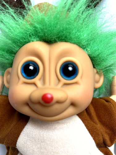 Russ Berrie Rudy Reindeer Troll Christmas Kidz Doll 2335 Stuffed Animal ...