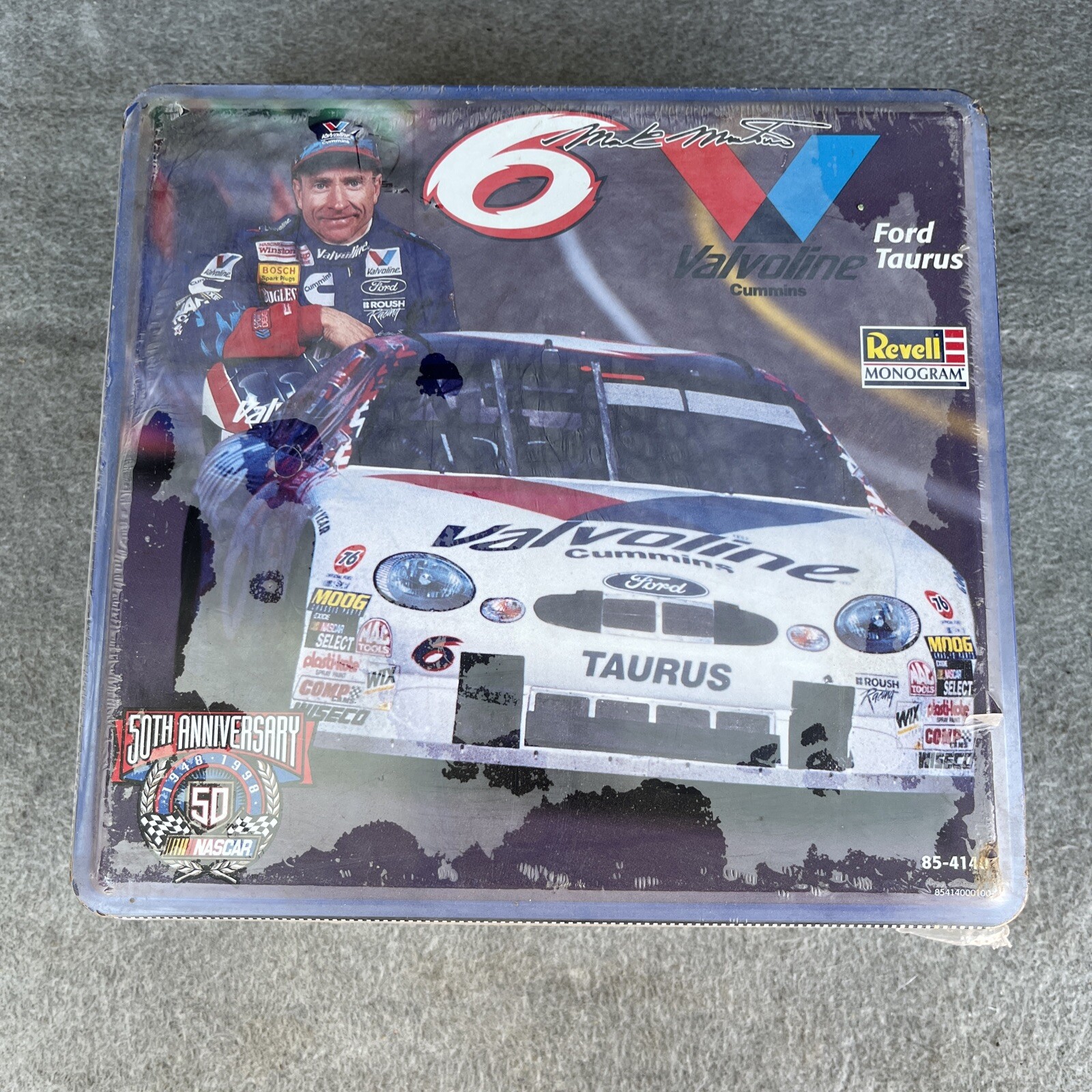 MarkMartin #6 Revell 50th Anniversary of Nascar Collectable Tin & Model ...