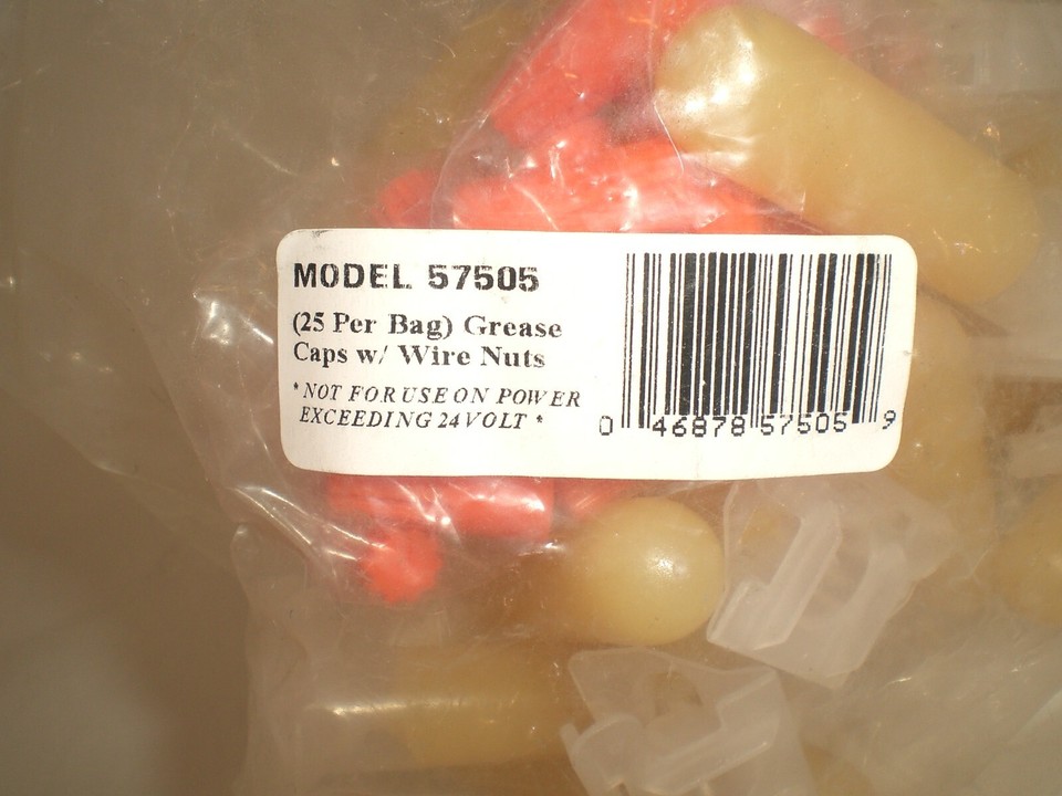 ORBIT GREASE CAPS WITH WIRE NUTS PACK WITH 25 | eBay