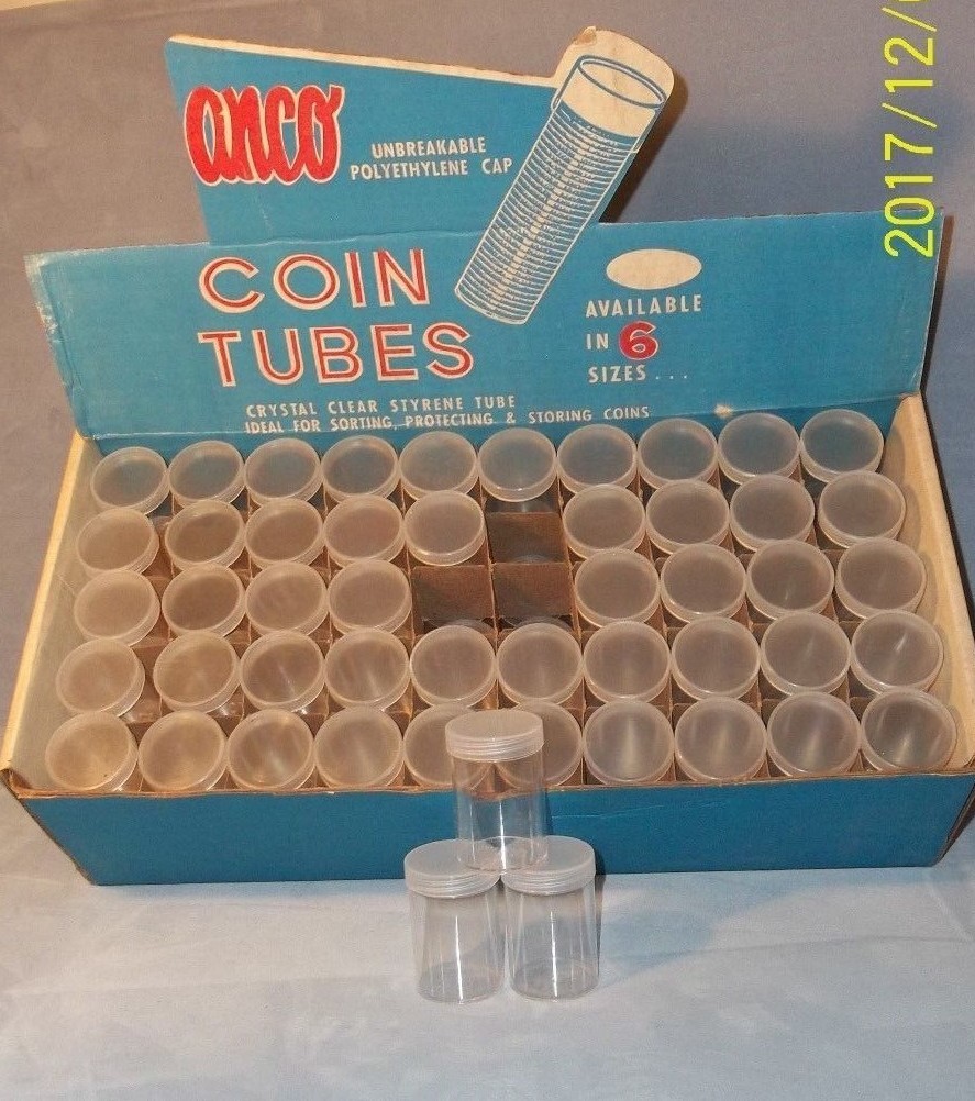 NEW--Anco Round Coin Tubes for Large Dollars-100 per Box | eBay