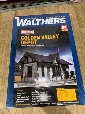 Walthers Conerstone Golden Valley Depot HO Model Kit 933-3532 New ...