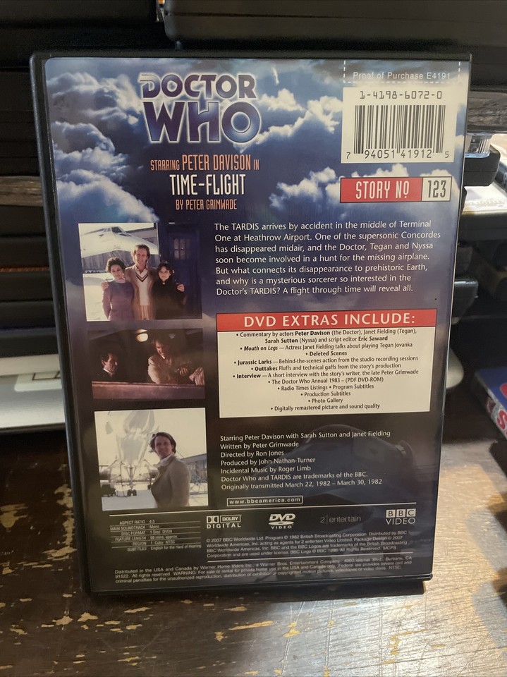 Doctor Who - Time-Flight (DVD, 2007) 794051419125| eBay