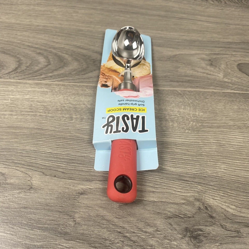 Tasty Red Ice Cream Scoop With Soft Grip Handle Dishwasher Safe | eBay