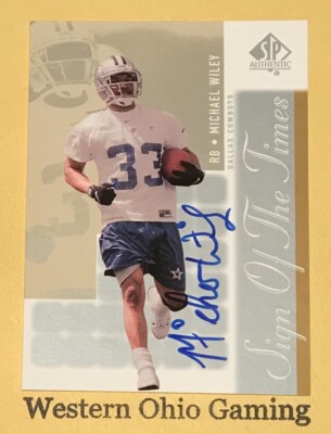 2000 Upper Deck SP Authentic Michael Wiley #MW Sign Of The Times ...