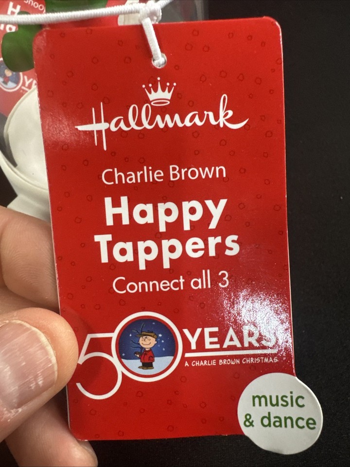 2015 Hallmark Peanuts Happy Tappers Charlie Brown, Linus, & Snoopy Lot ...